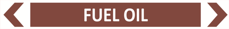 Fuel Oil Pipe Marker PI 450306 Fuel Oil - National Safety Signs