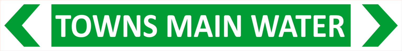 Towns Main Water Pipe Marker PI 450135