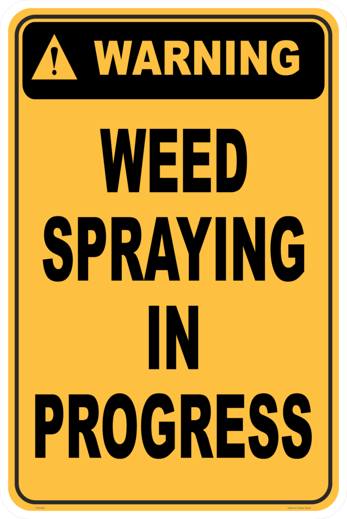 Fire RiskWeed Spraying in prgress