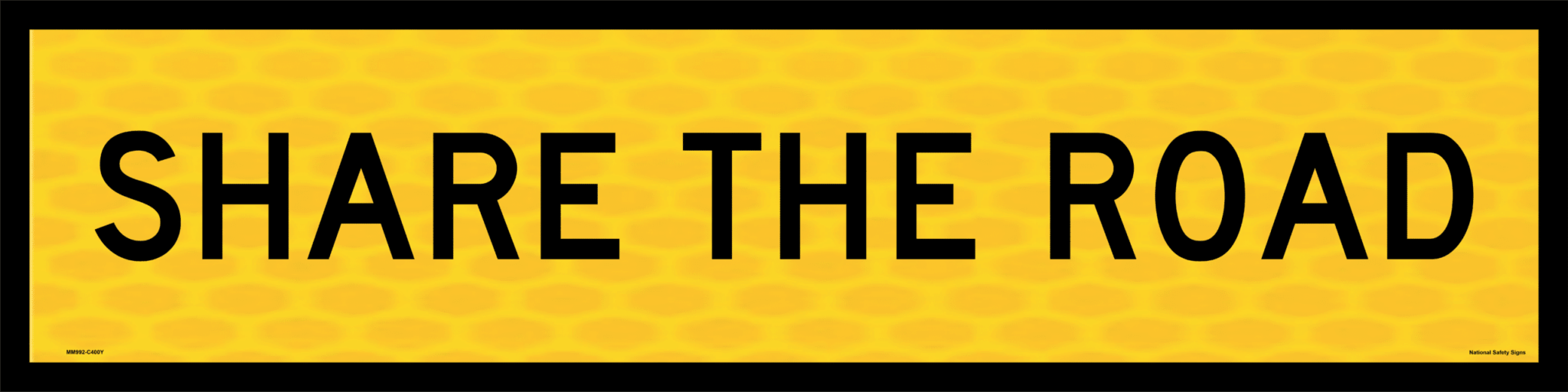 Multi Message sign Share the Road - Traffic control signs