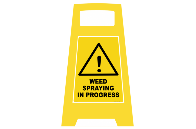 Weed Spraying in Progress Porta Sign - National Safety Signs