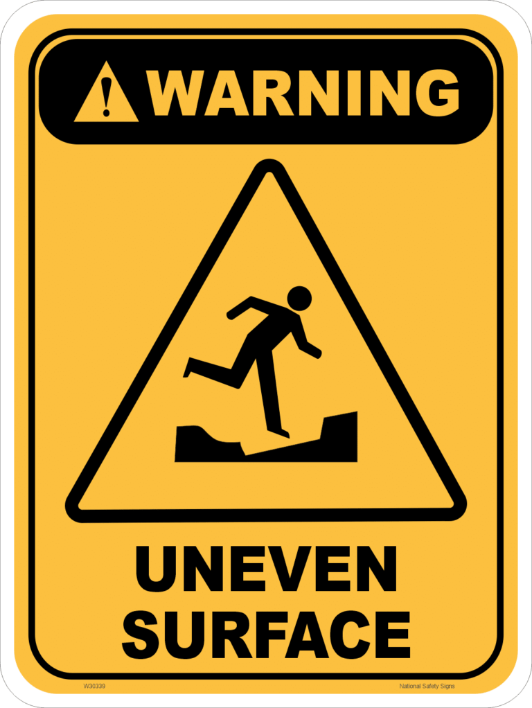 Uneven Surface Warning Sign W30339 - National Safety Signs