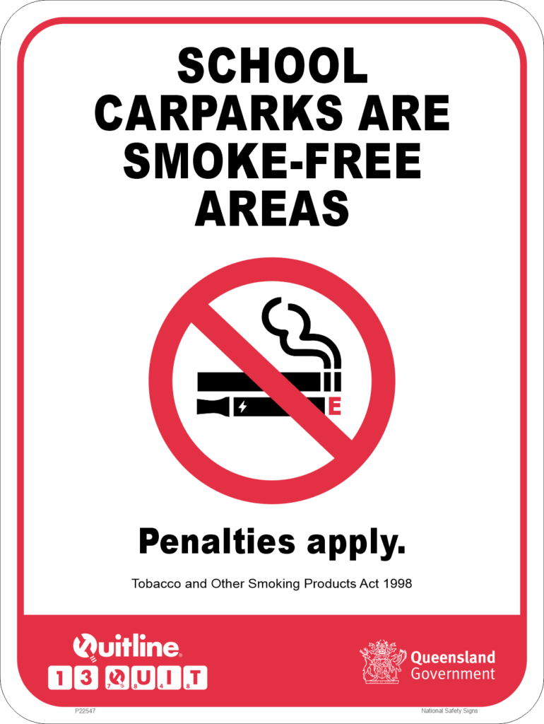 Queensland No Smoking signs - National Safety Signs - Qld Government