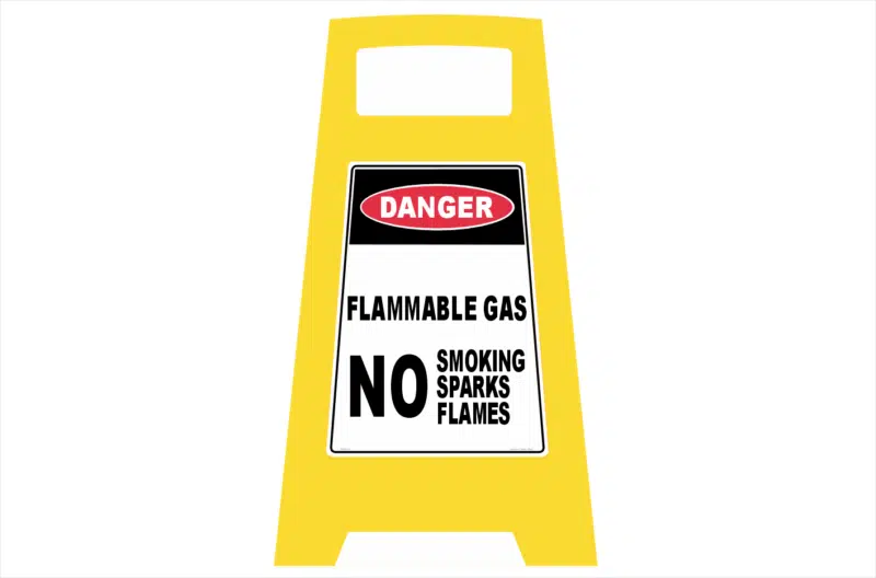 Flammable Gas Porta Sign - National Safety Signs