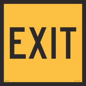 Multi Message Exit Sign