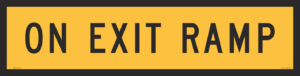 Multi Message On Exit Ramp Sign 1200 x 300