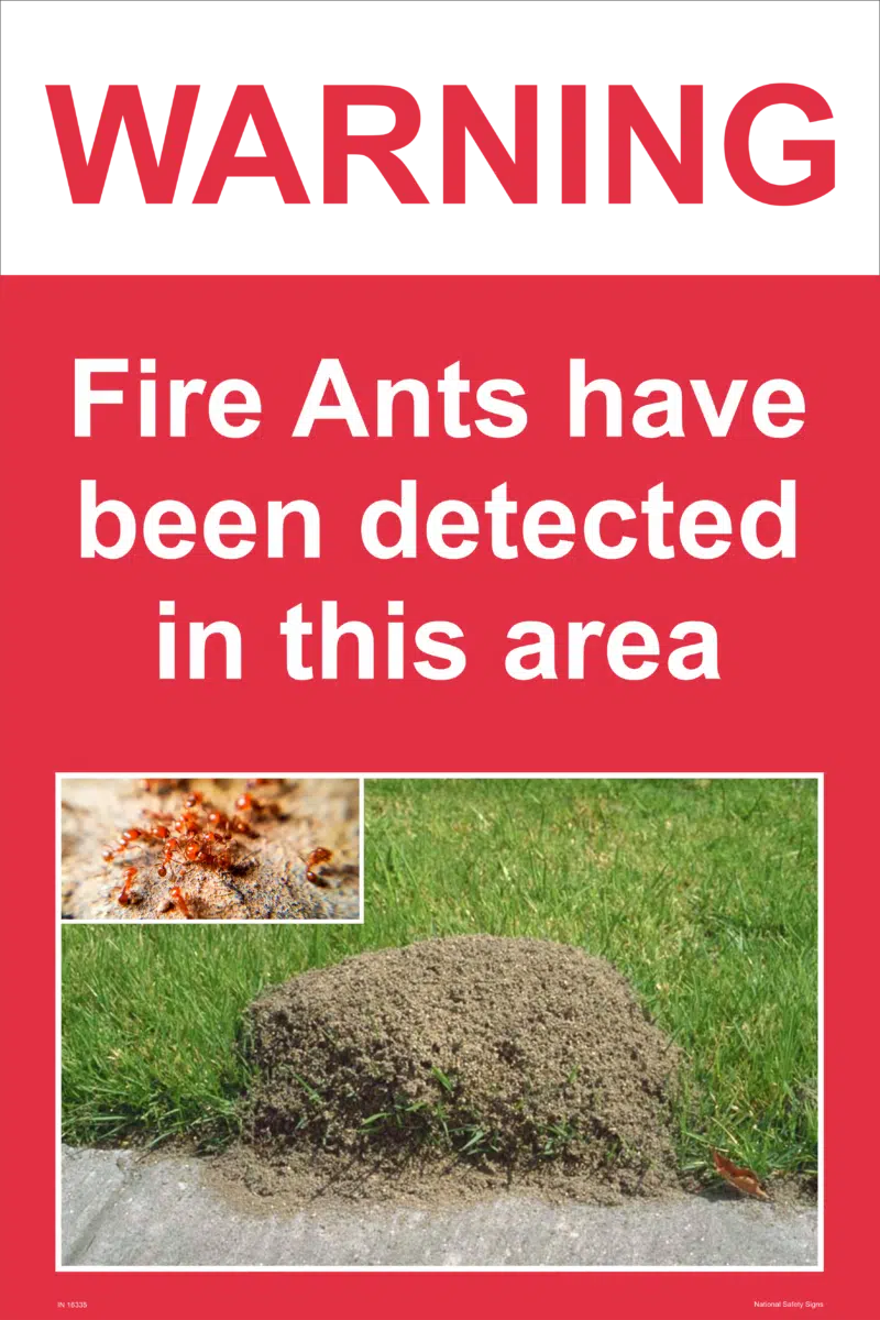 Fire Ant Warning Sign IN16335 - National Safety Signs