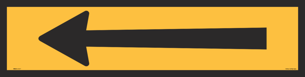 Multi Message sign Arrow 1200 x 300 - Traffic control signs