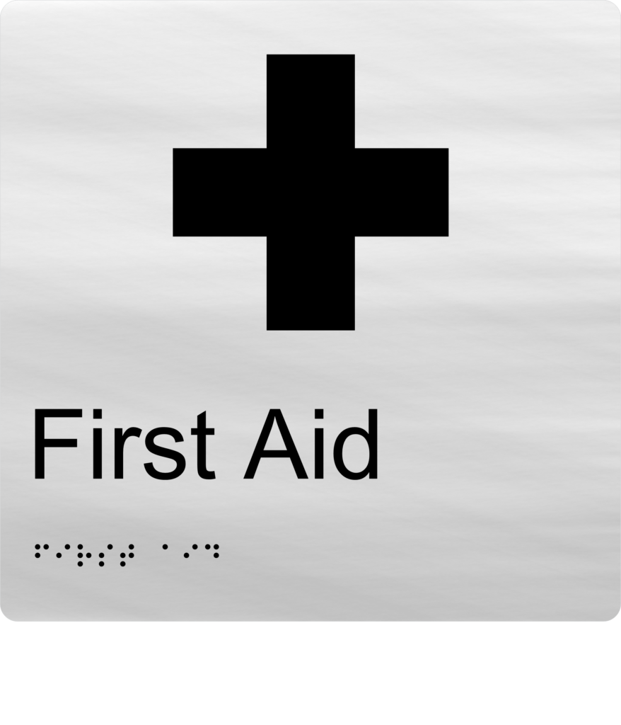 First Aid Braille Sign BT34- National Safety Signs