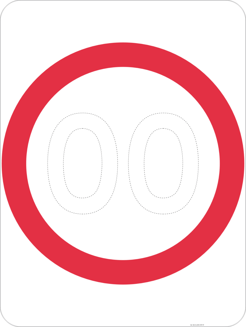 R4-1 Speed Limit - Australian Compliant - National Safety Signs