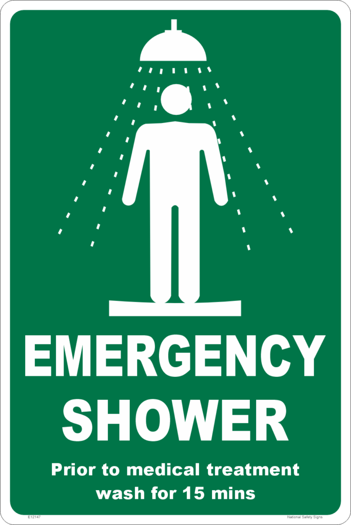 Emergency Shower Sign E12147 - National Safety Signs