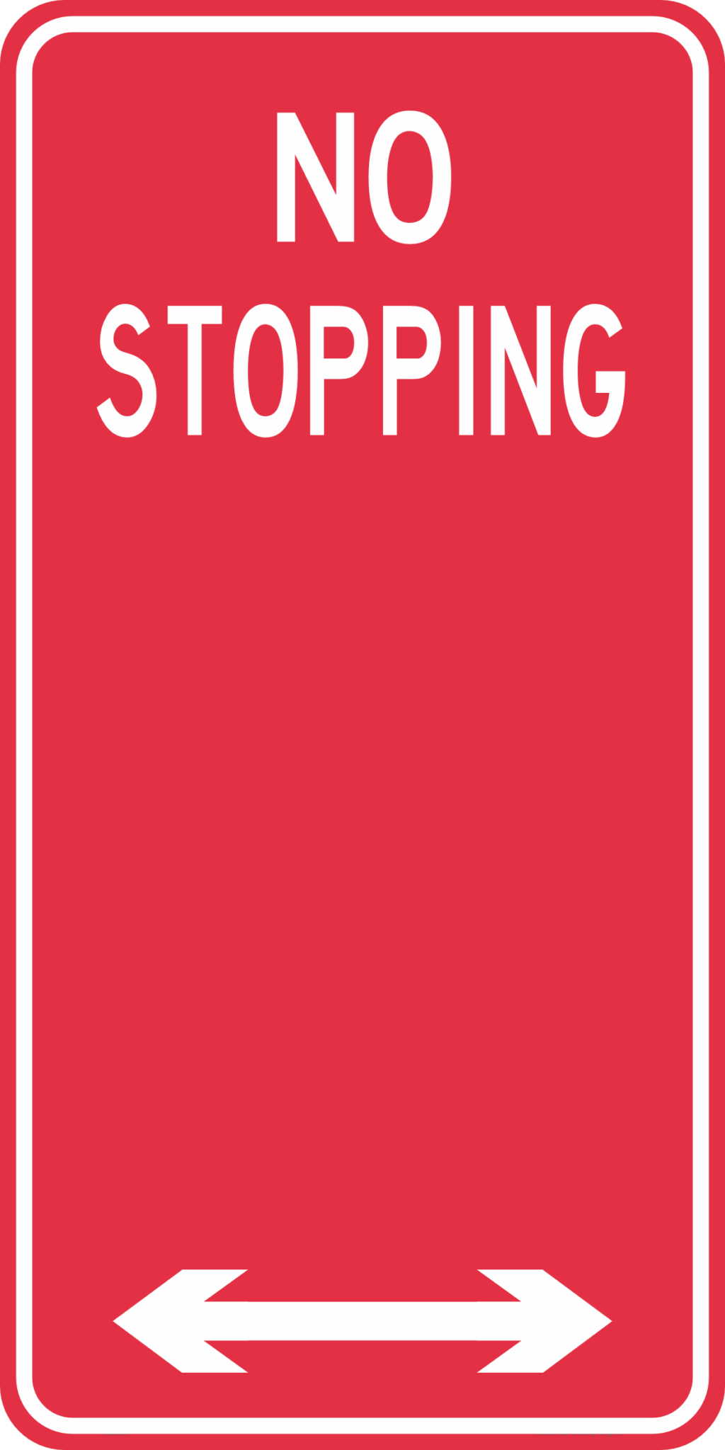 R5-400n No Stopping - Australian Compliant - National Safety Signs