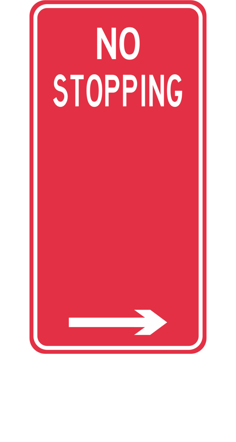 R5-400n No Stopping - Australian Compliant - National Safety Signs