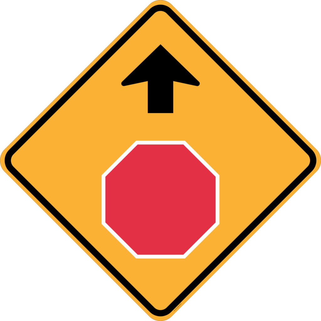 W3-1 Stop Sign Ahead sign - Australian Compliant - National Safety Signs