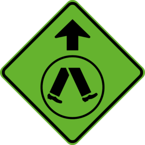 W6-2 Pedestrian Crossing Ahead sign - Australian Compliant - National ...