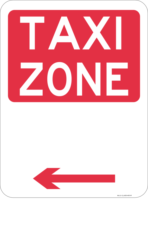 R5-21 Taxi Zone - Australian Compliant - National Safety Signs