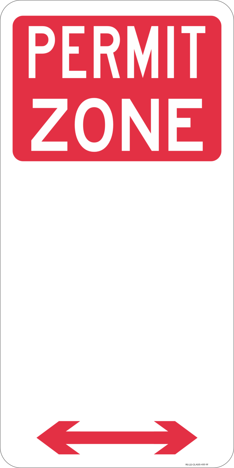 R5-22 Permit Zone - Australian Compliant - National Safety Signs