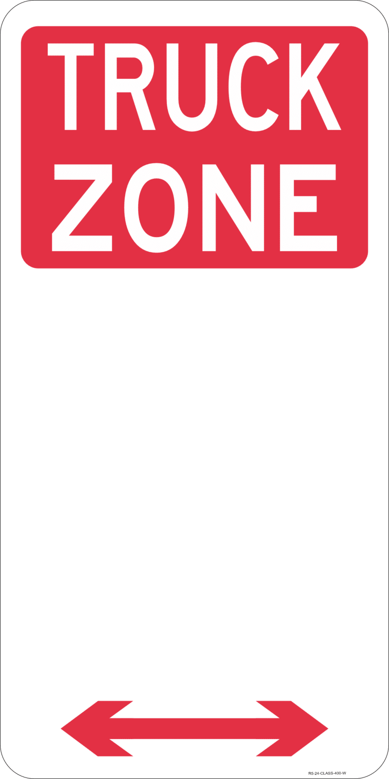 R5-24 Truck Zone - Australian Compliant - National Safety Signs