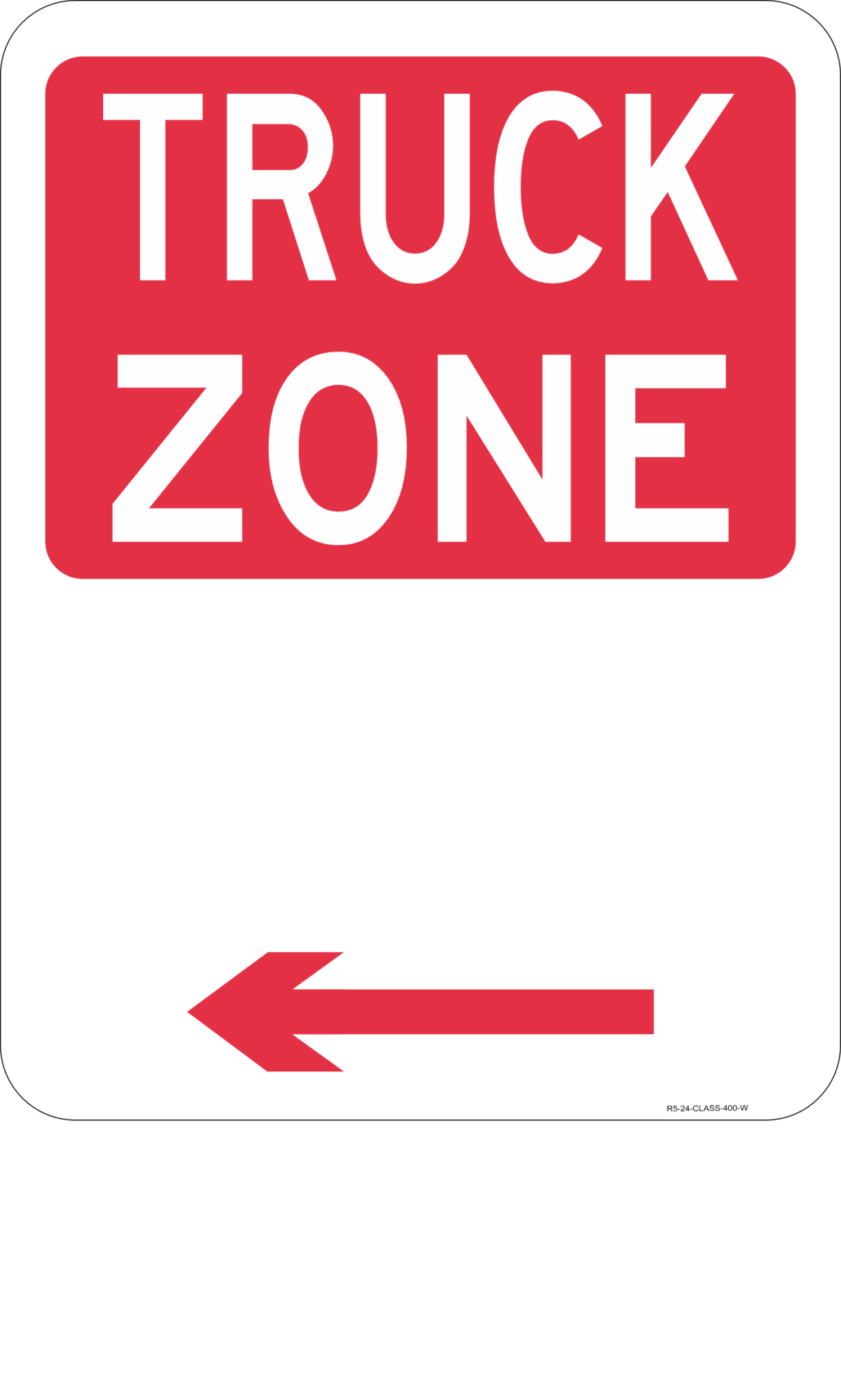 R5-24 Truck Zone - Australian Compliant - National Safety Signs