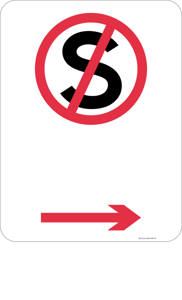R5-35 No Stopping - Australian Compliant - National Safety Signs