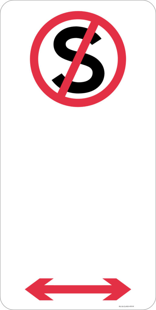 R5-35 No Stopping - Australian Compliant - National Safety Signs