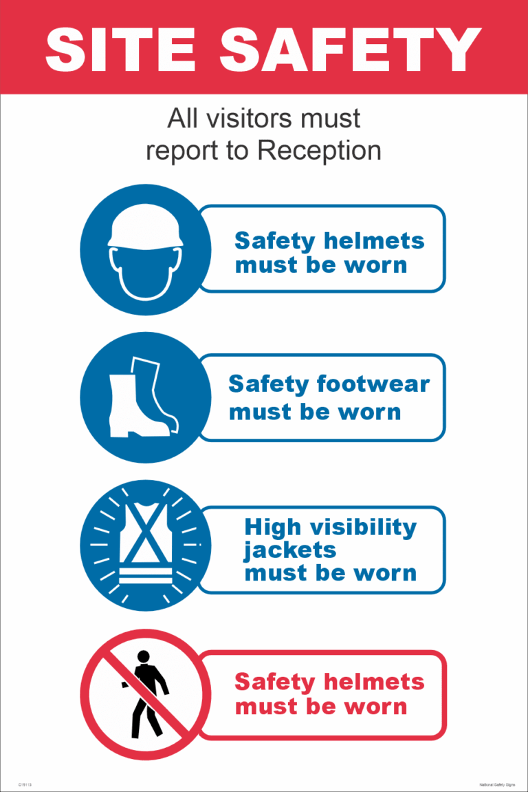 Site Safety Entry sign Online store