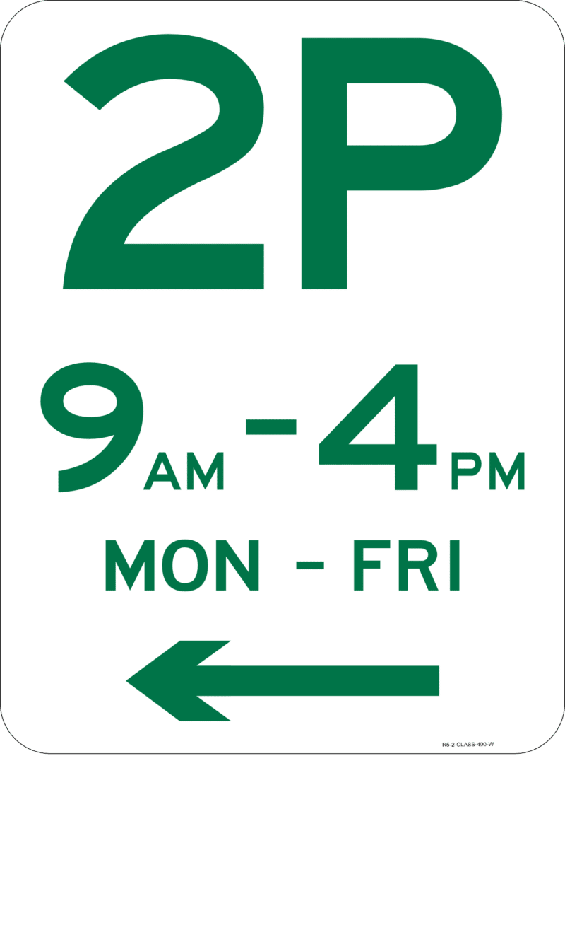 R5-2 Parking 2 Hour - Australian Compliant - National Safety Signs