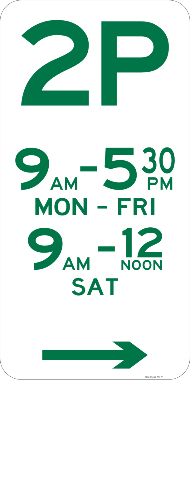 R5-2 Parking 2 Hour - Australian Compliant - National Safety Signs
