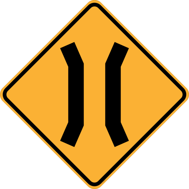 W4-1 Narrow Bridge - Australian Compliant - National Safety Signs