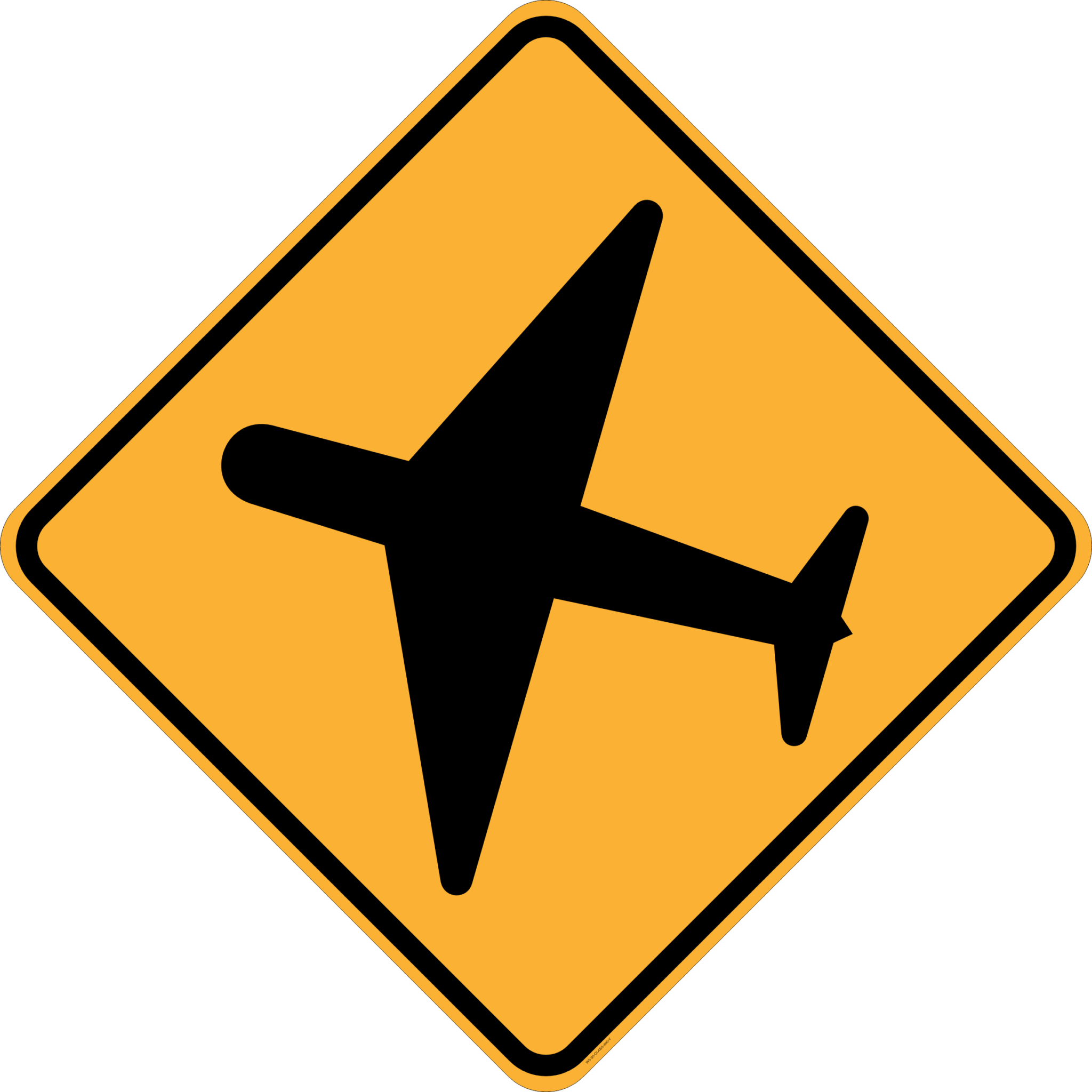 W5-30 Aircraft sign - Australian Compliant - National Safety Signs