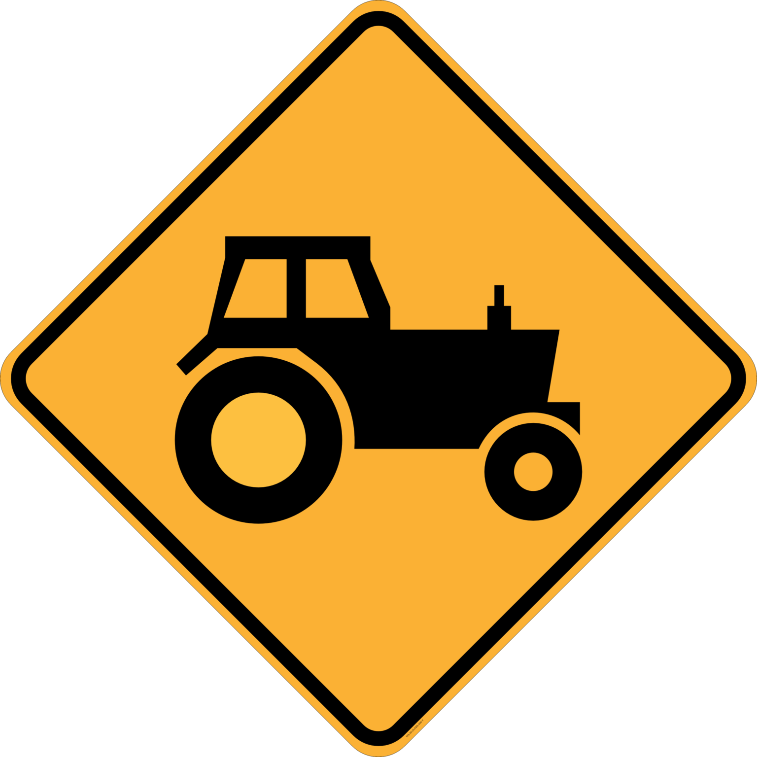 W5-50 Farm Machinery sign - Australian Compliant - National Safety Signs