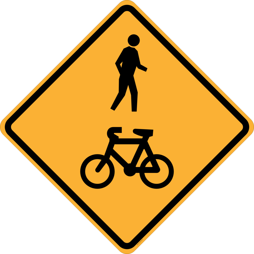 W6-9 Pedestrian / Bicycle sign - Australian Compliant - National Safety ...