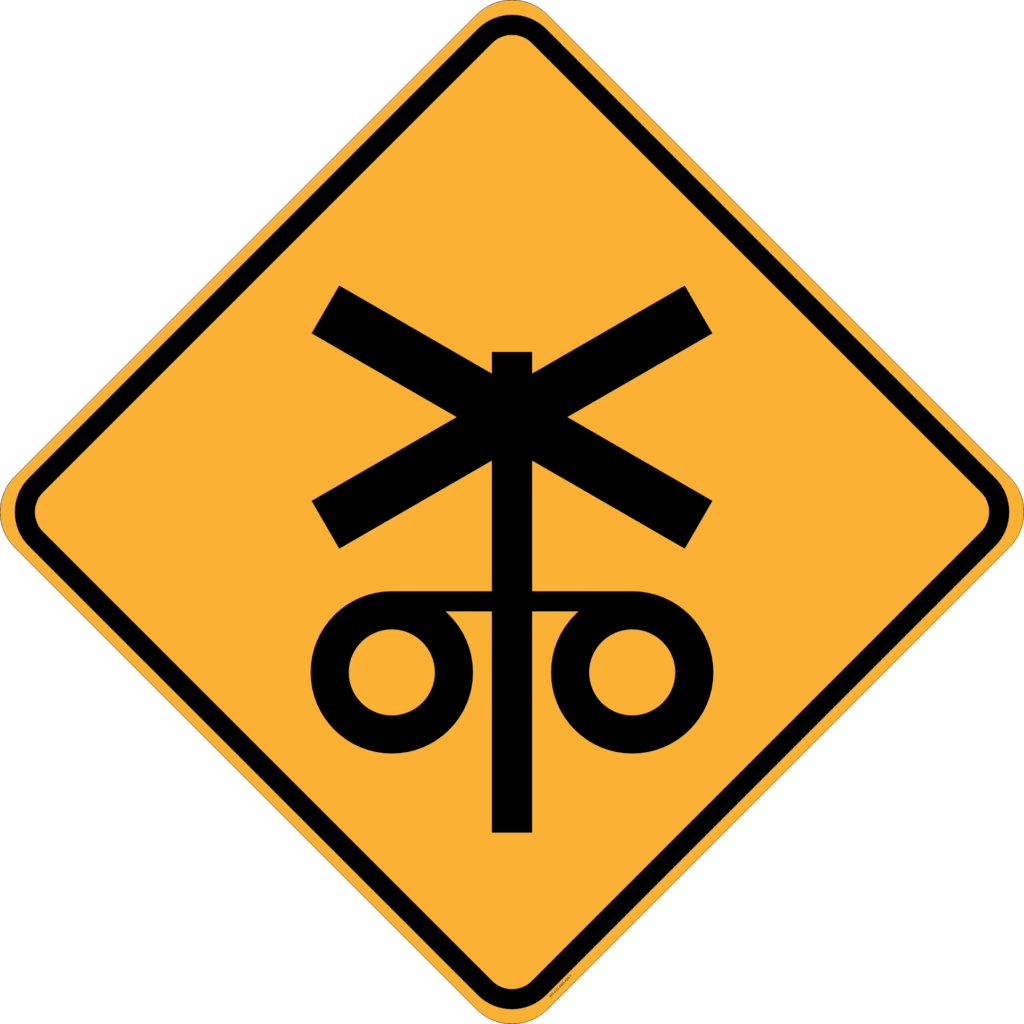 W7-4 Rail Crossing Flashing Signals sign - Australian Compliant ...