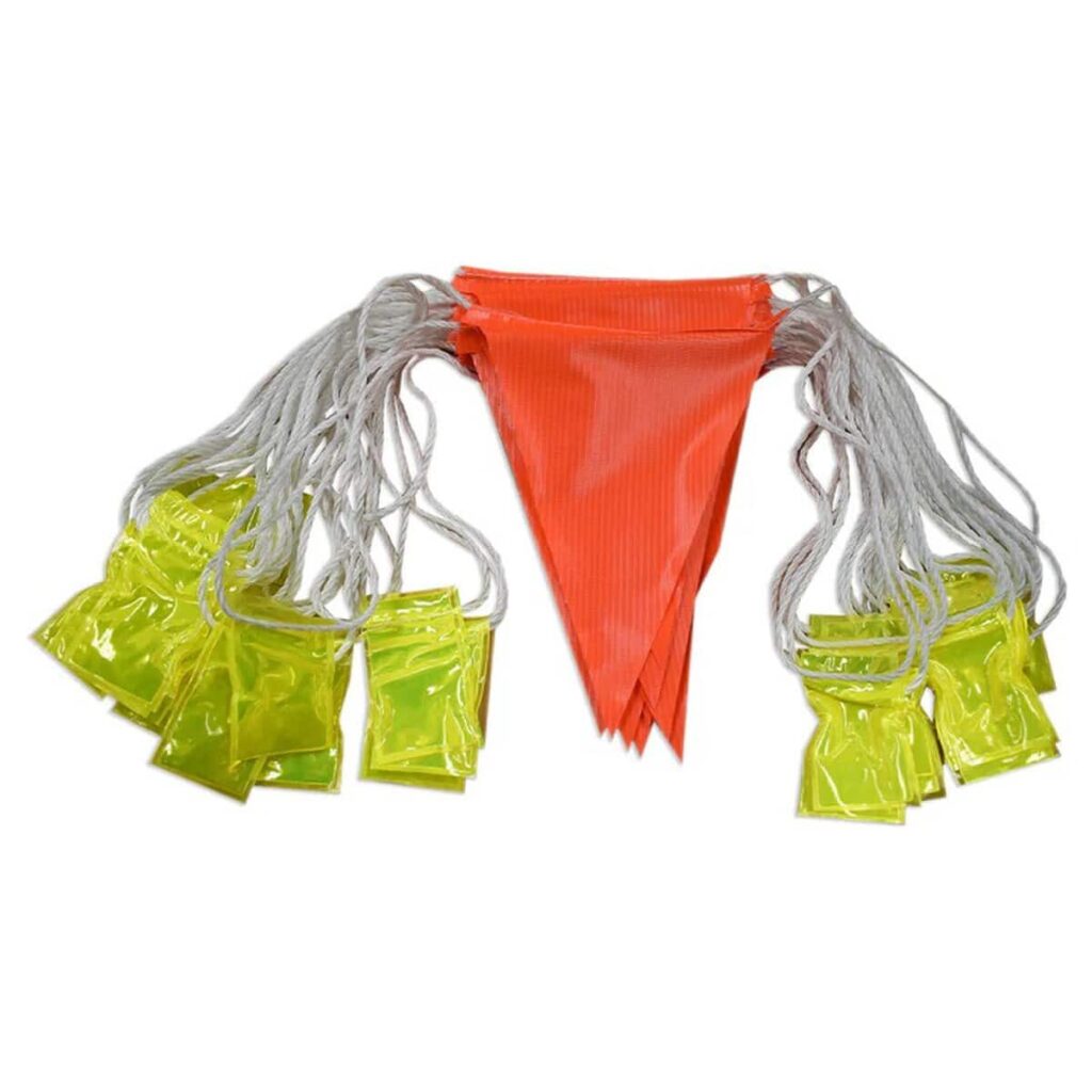 Reflective Bunting Safety Flags A4036 - National Safety Signs