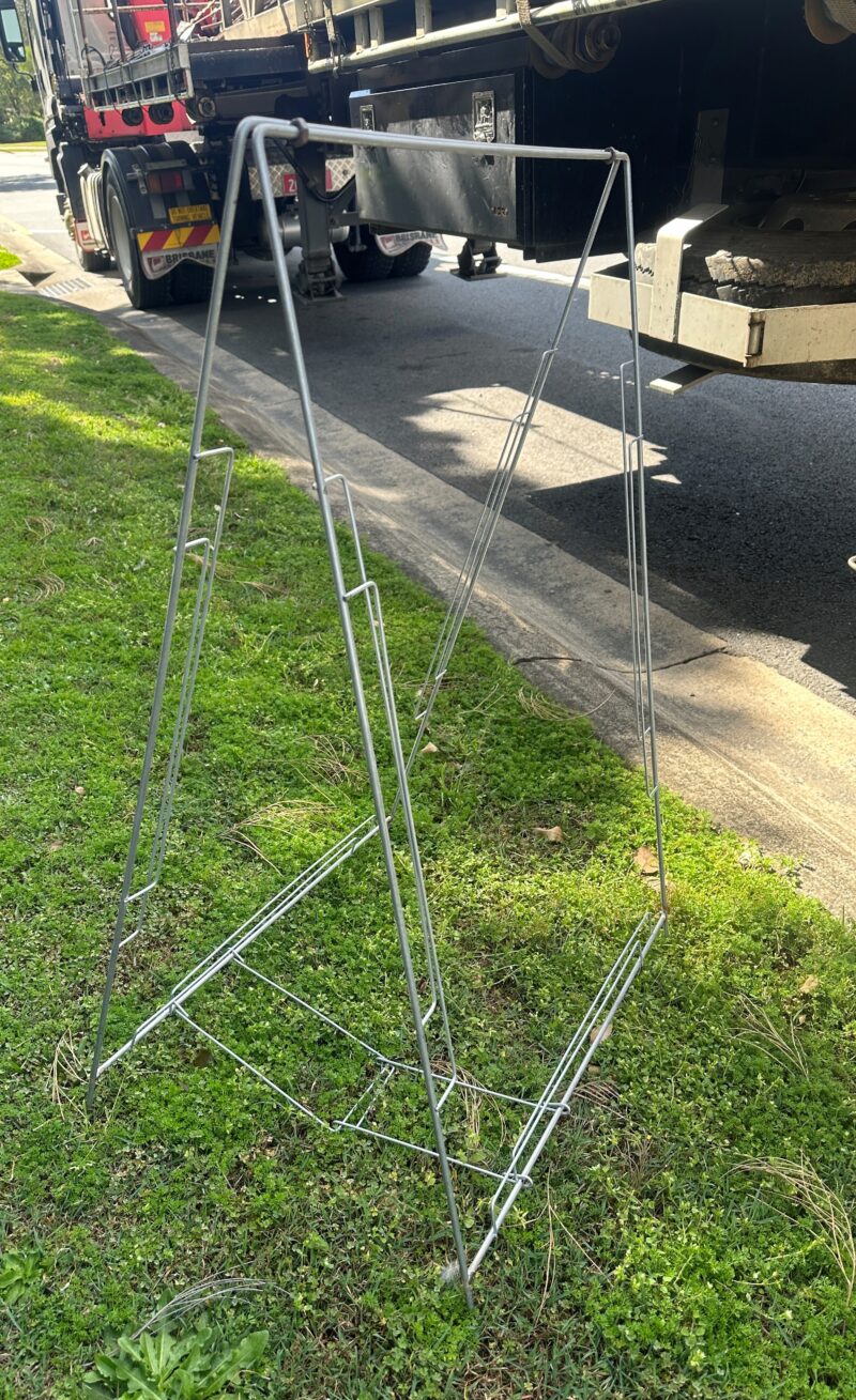 Galvanised Wire A-Frame A4039 - National Safety Signs